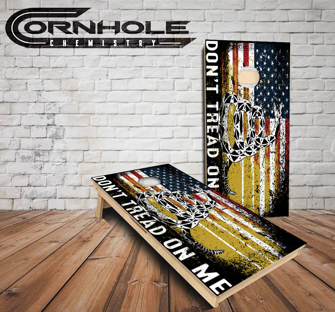 Dont Tread On Me - Pro Style Cornhole Boards – Cornhole Chemistry