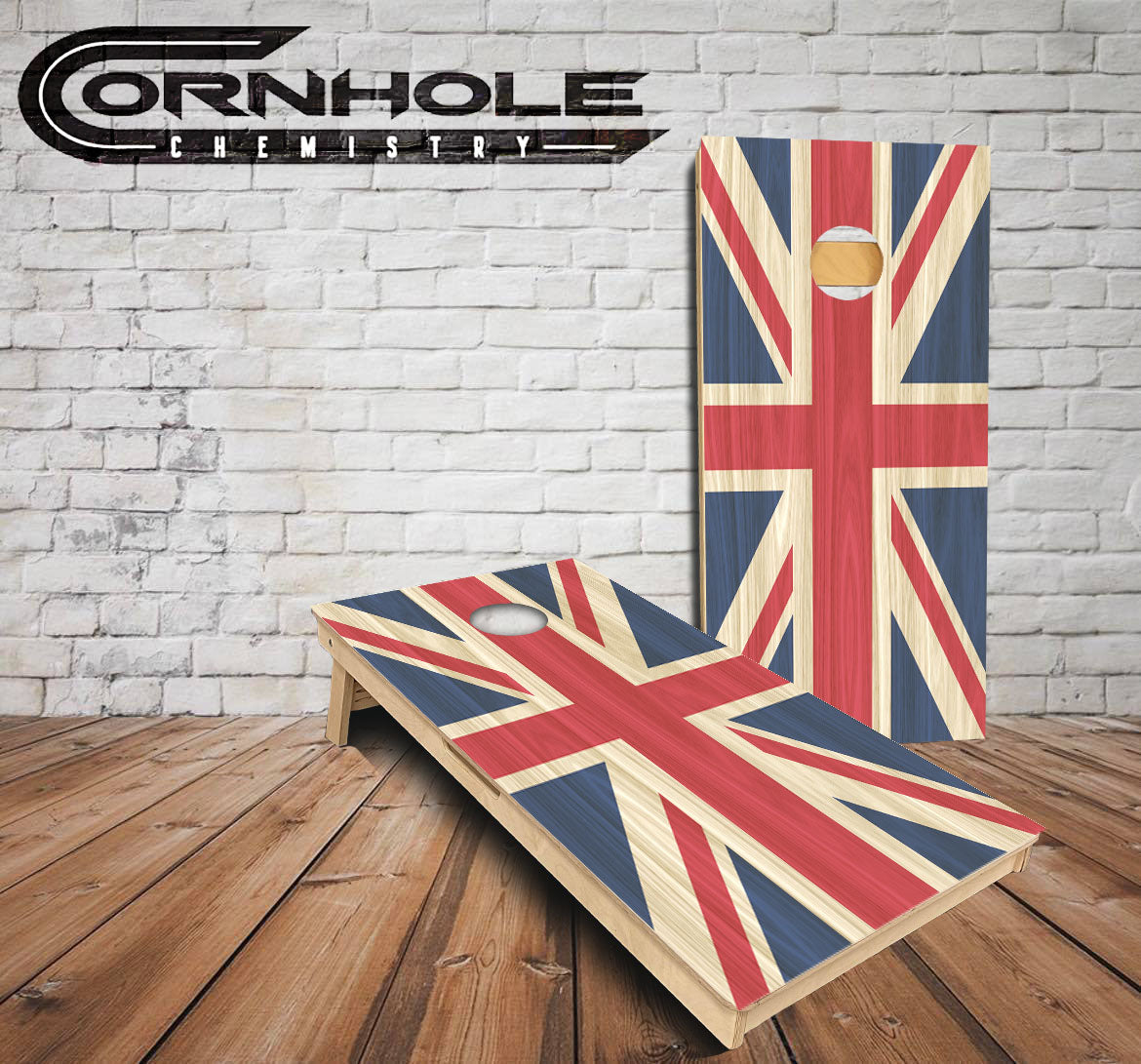 UK Flag - Pro Style Cornhole Boards – Cornhole Chemistry